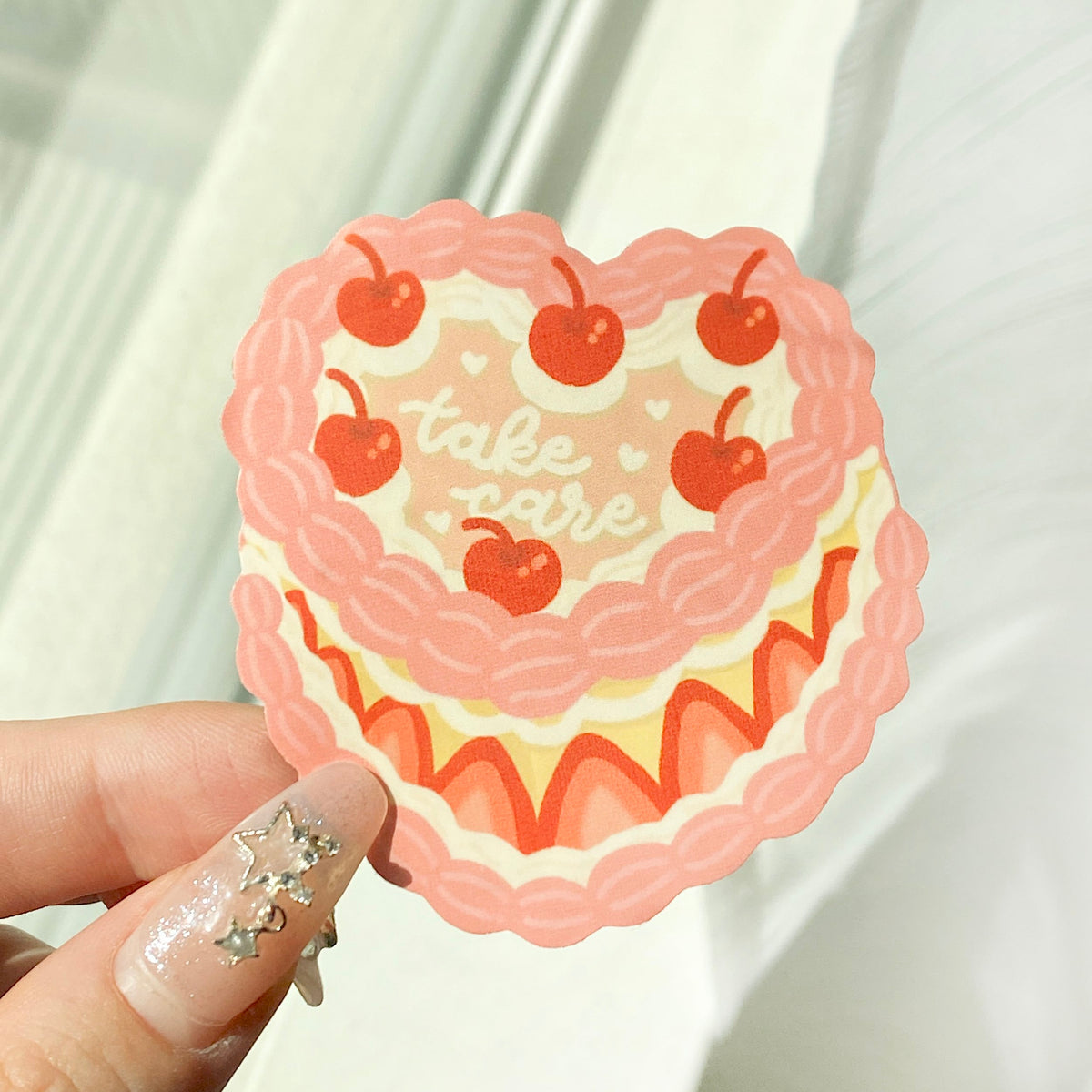 take care cake sticker – Ahn Studio