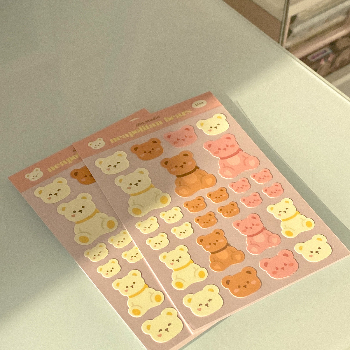 neapolitan bears sticker sheet – Ahn Studio