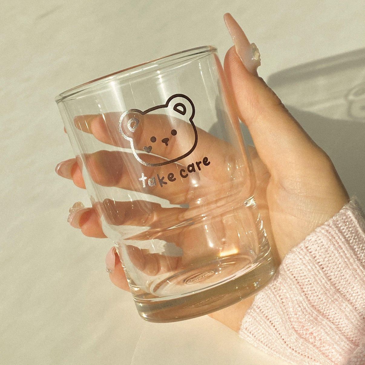 take care bear glass cup – Ahn Studio