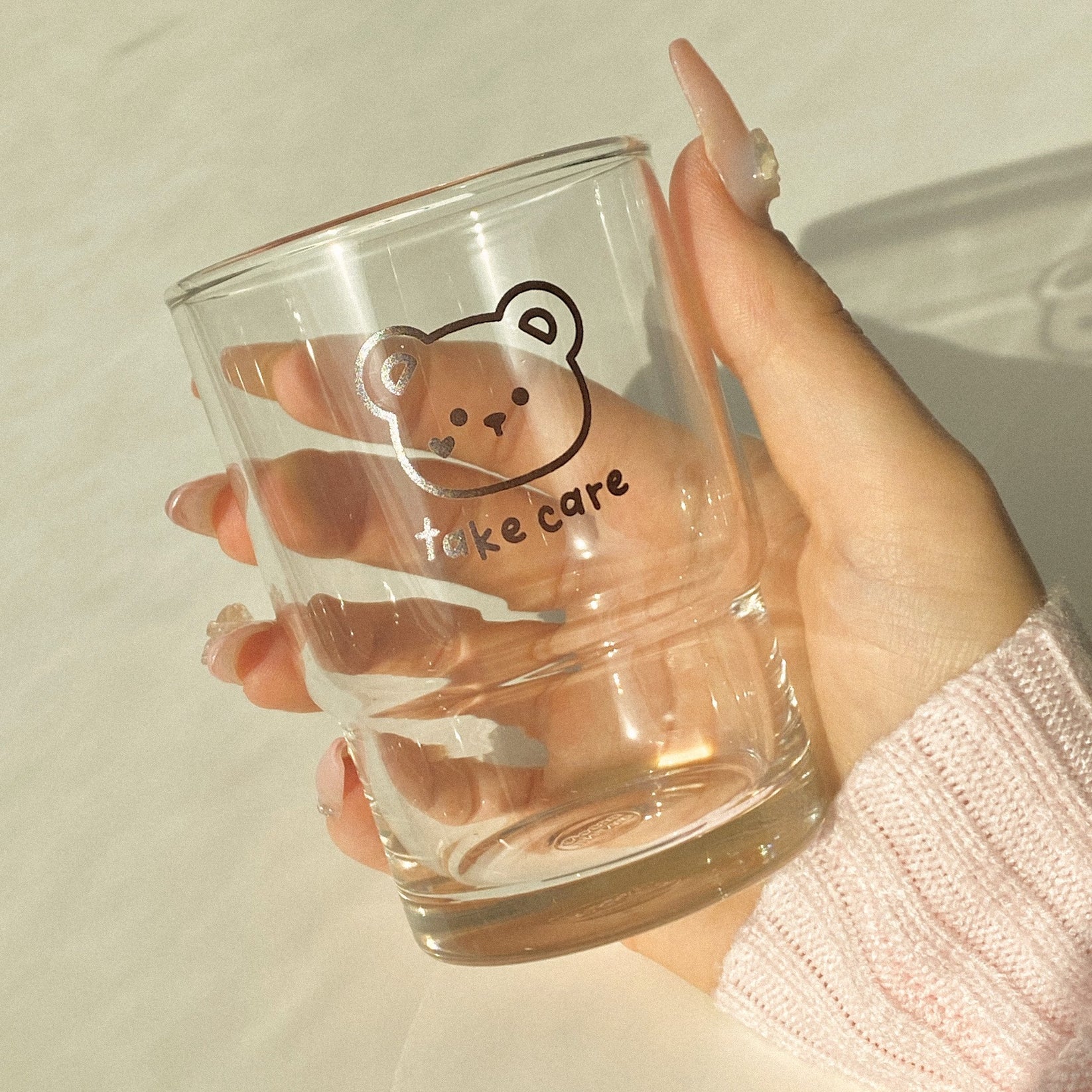 take care bear glass cup – Ahn Studio