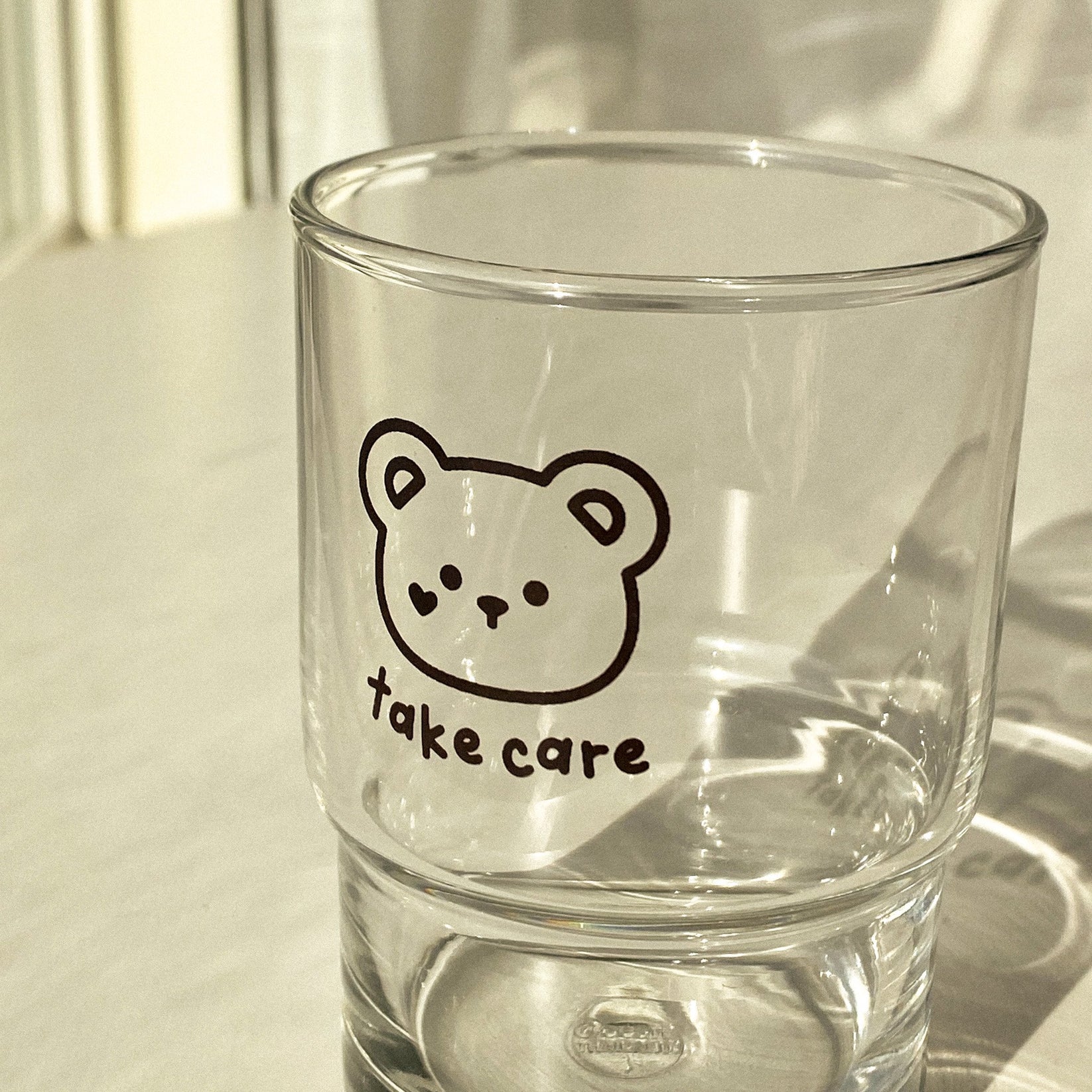 take care bear glass cup – Ahn Studio