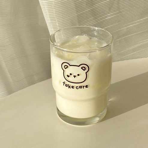take care bear glass cup – Ahn Studio