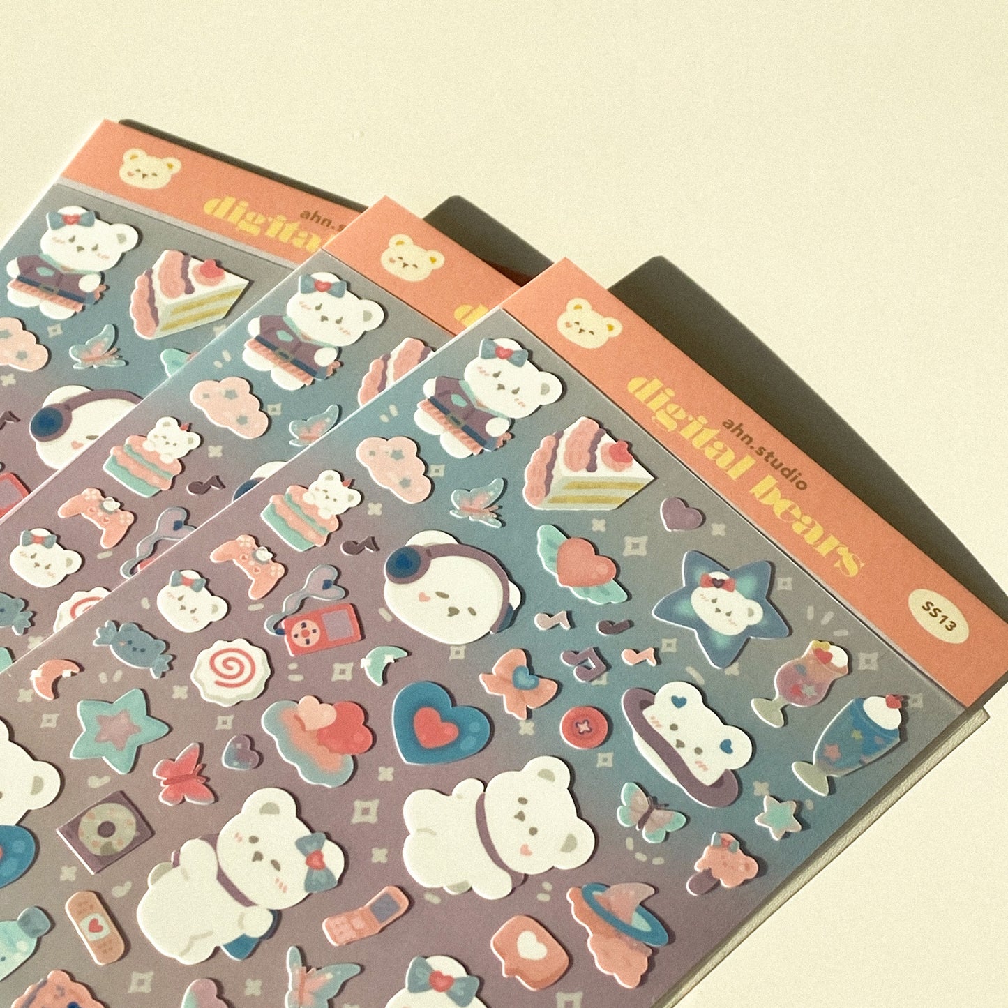 digital bears sticker sheet – Ahn Studio