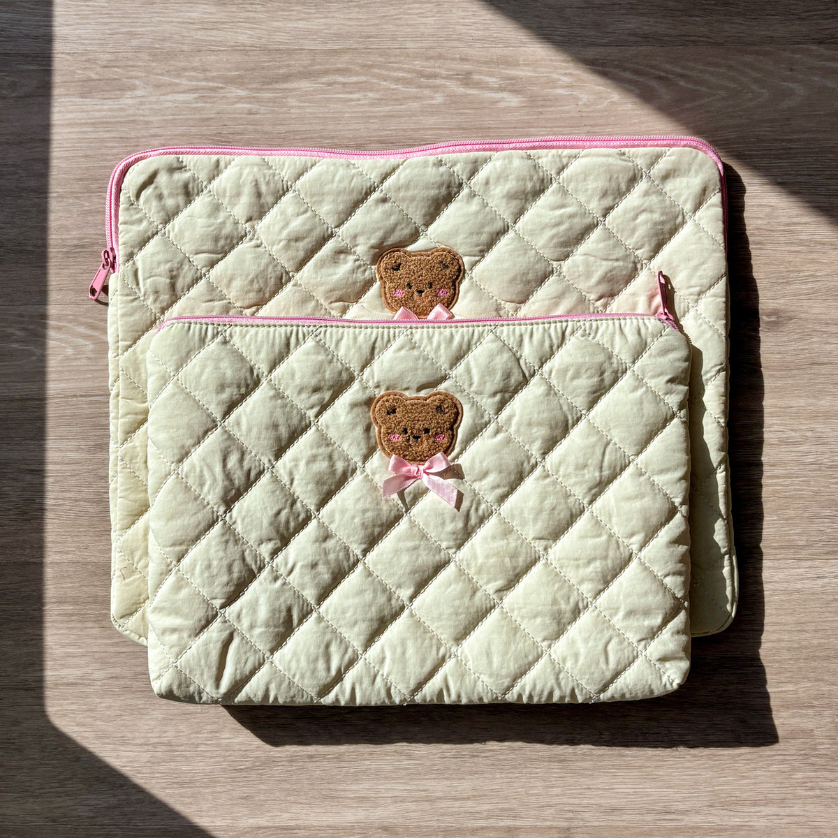 cozy teddy laptop sleeve – Ahn Studio