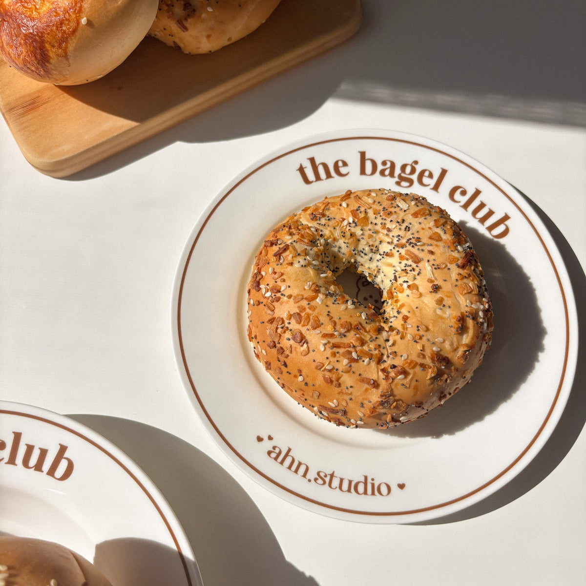 "The Bagel Club" dish collection - plate – Ahn Studio