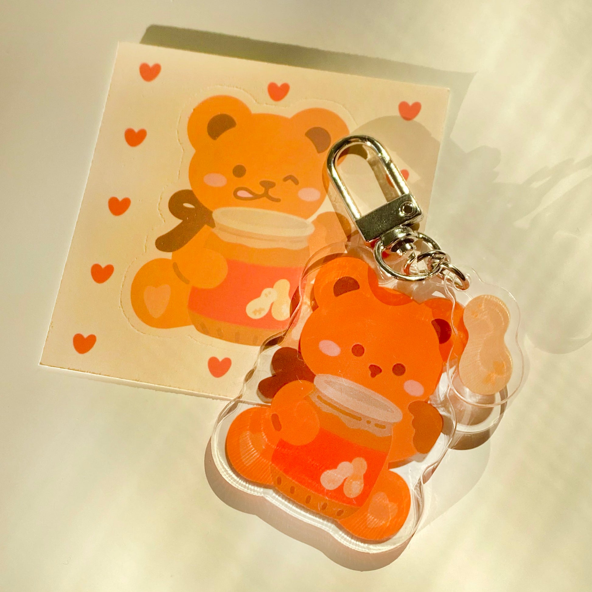 peanut butter bear keychain – Ahn Studio