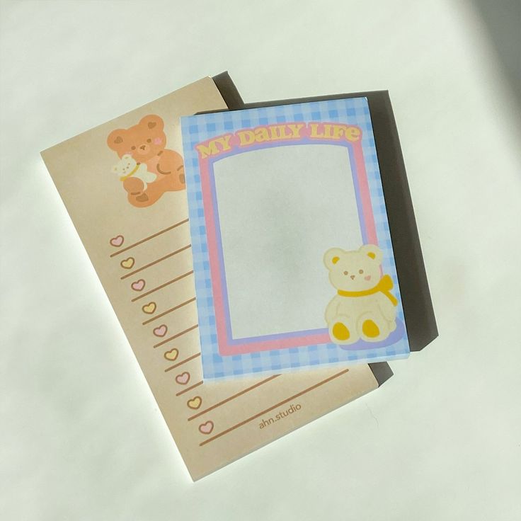 "my daily life" notepad – Ahn Studio