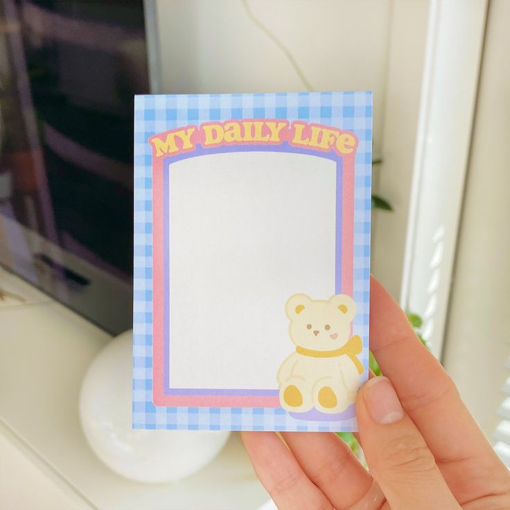 "my daily life" notepad – Ahn Studio