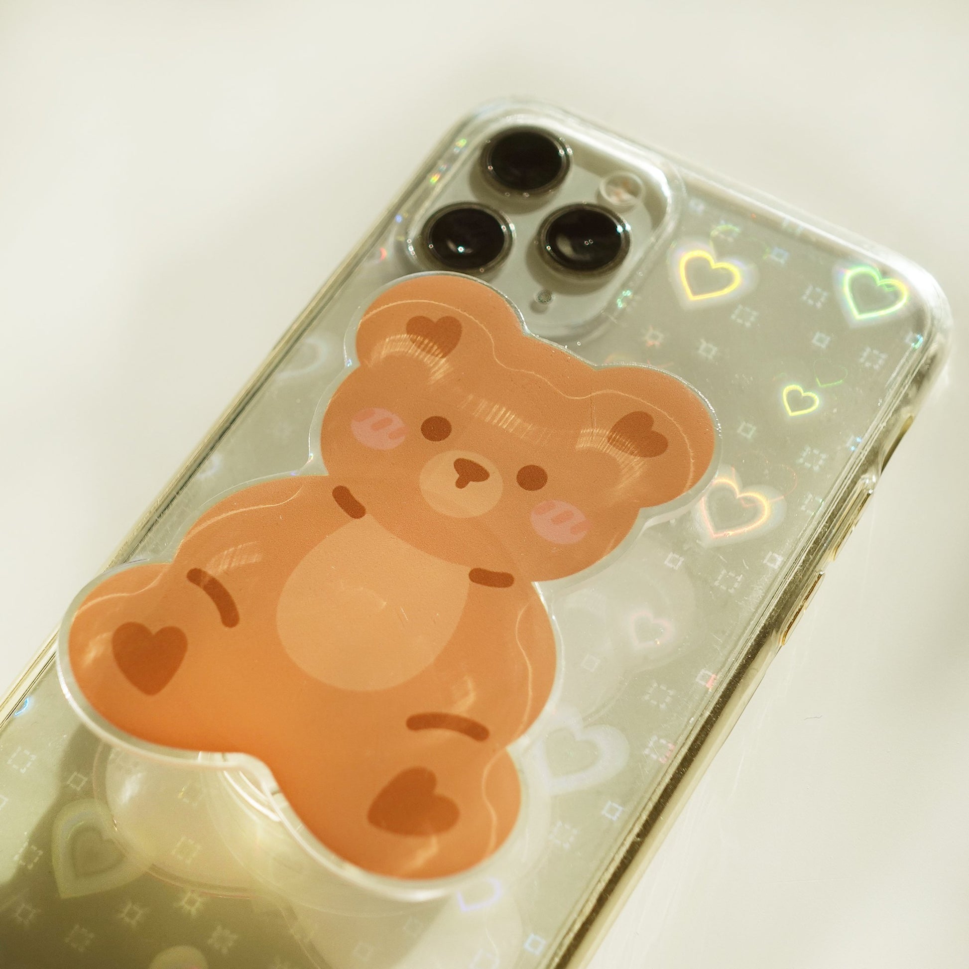 cozy teddy phone grip – Ahn Studio