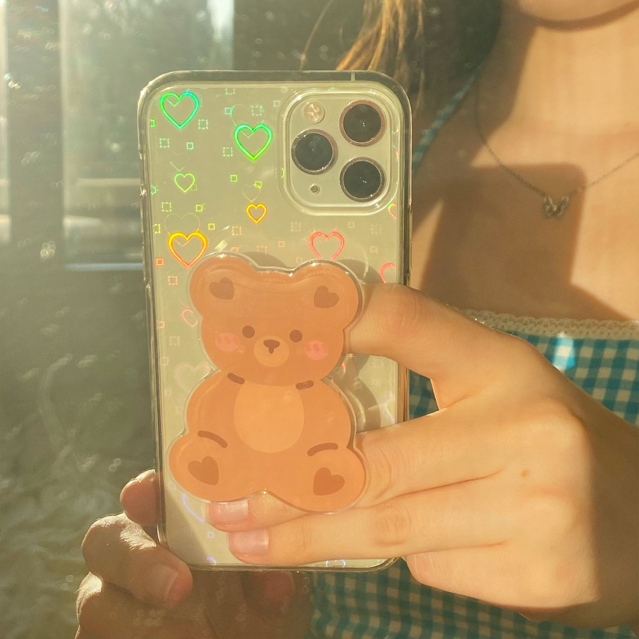 cozy teddy phone grip – Ahn Studio
