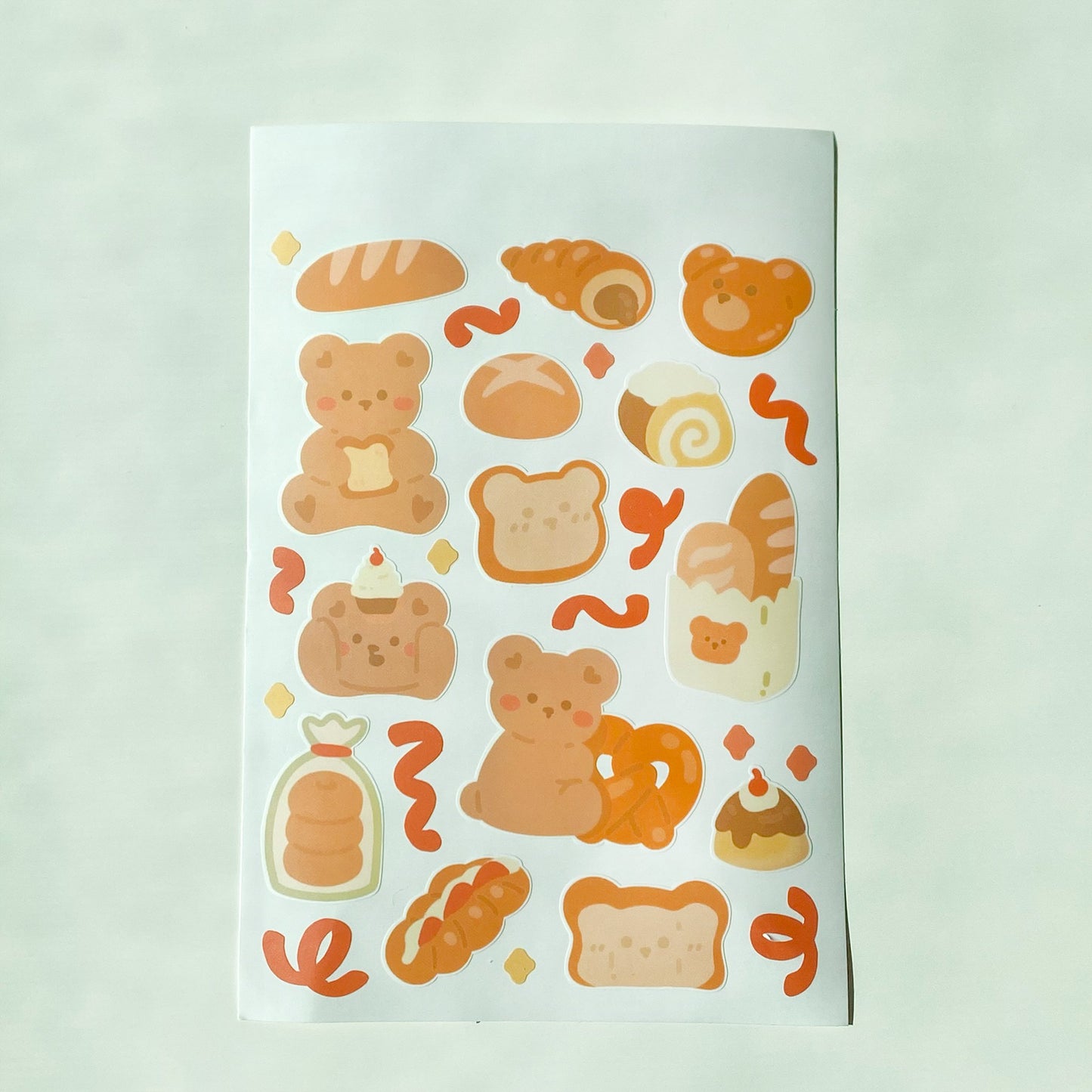 bearkery sticker sheet – Ahn Studio