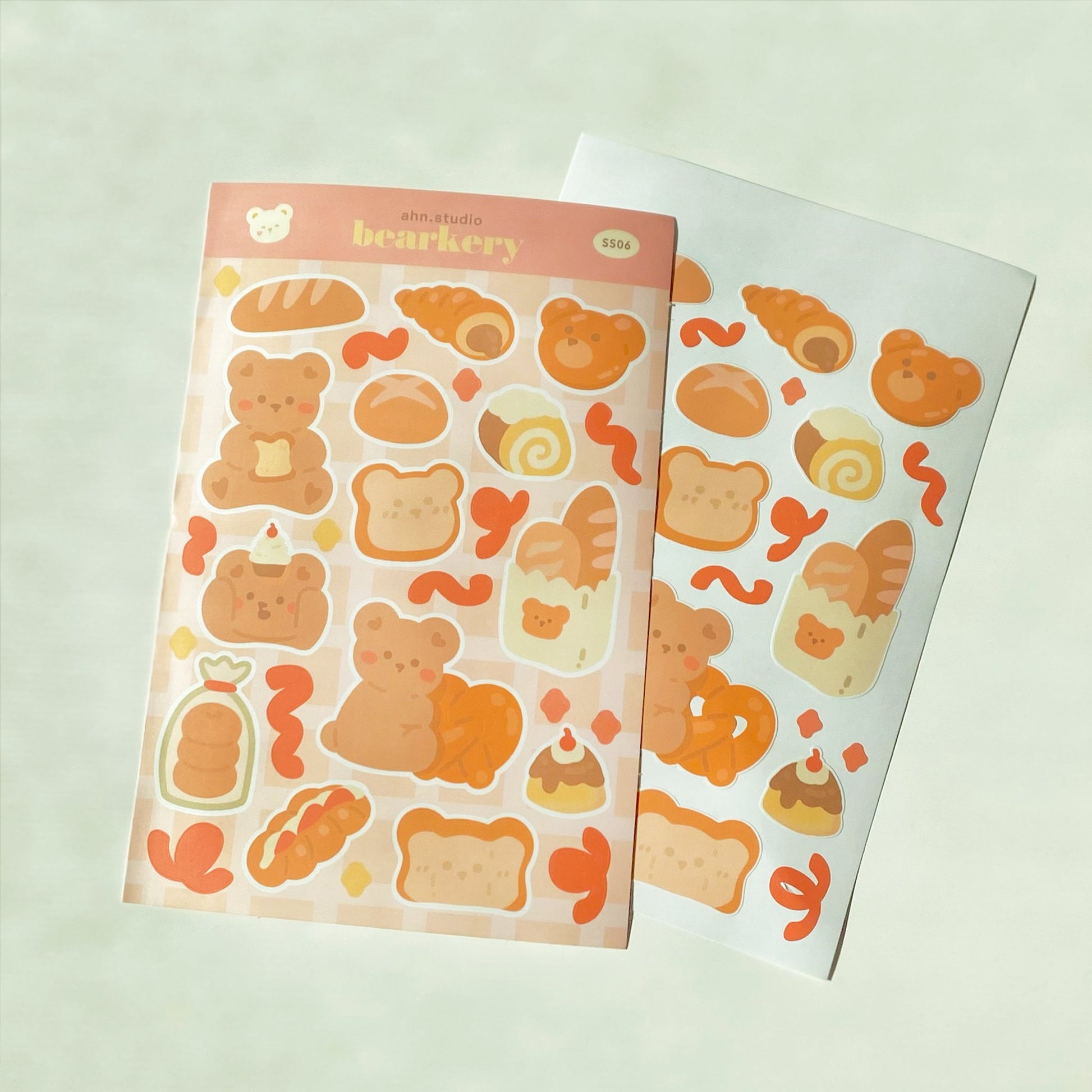 bearkery sticker sheet – Ahn Studio