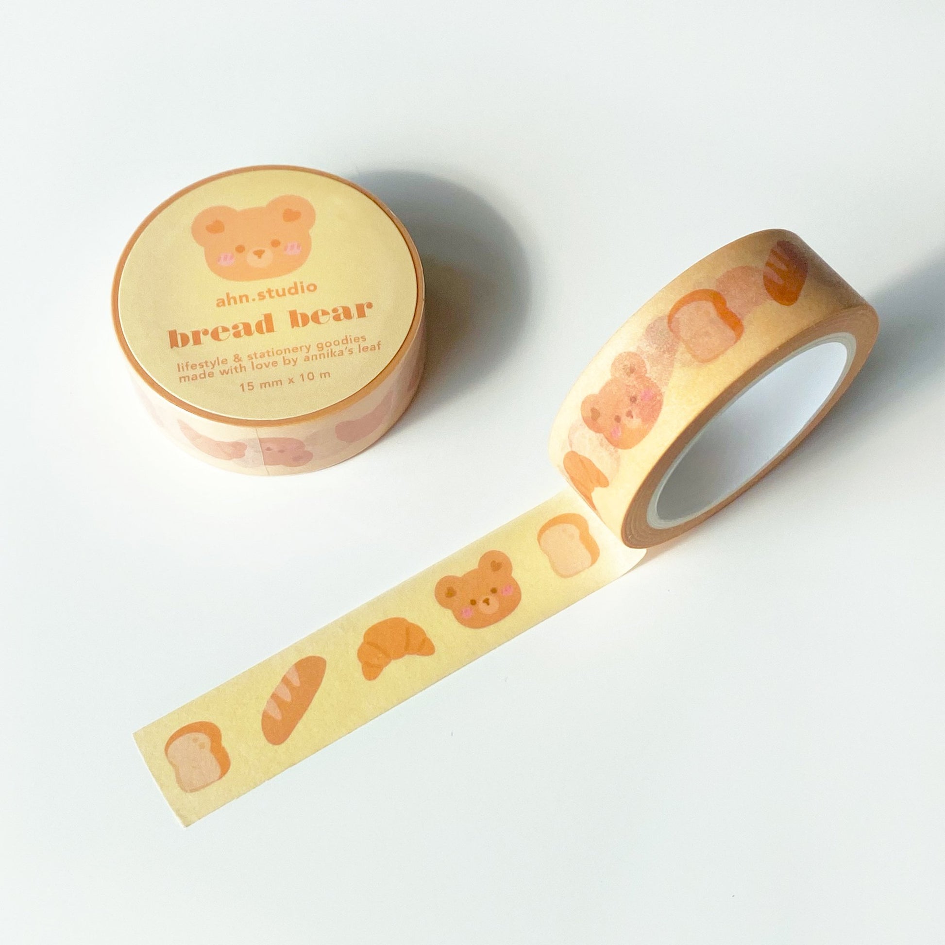 bread bear washi tape – Ahn Studio